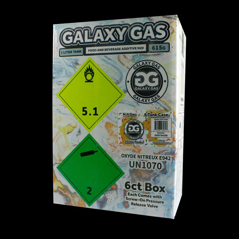 Galaxy Gas XL 1.0L Vanilla Cupcake 6pk - Zone Wholesale